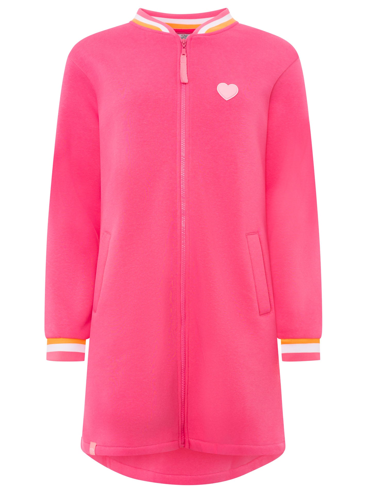 💕 Zwillingsherz Bombermantel "Heart Patch" Pink – Astrid`s Boutique